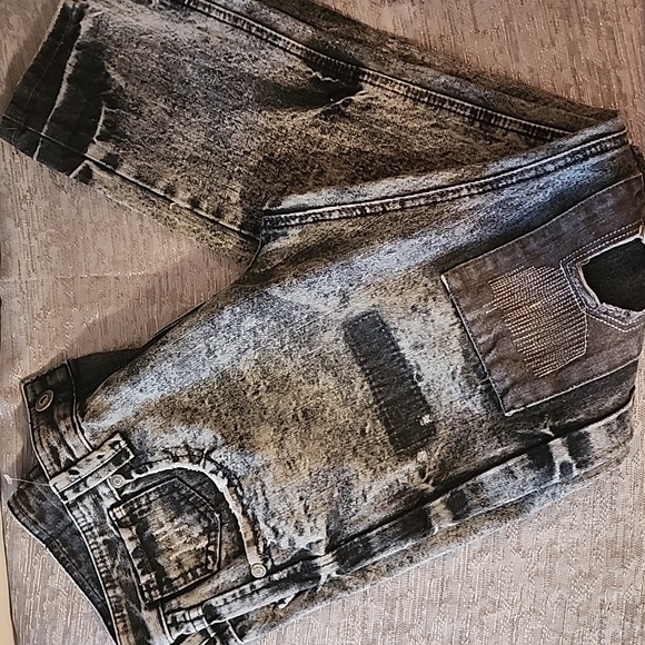 Diamond Dollars | Jeans | Mens Distressed Black And Gray Jeans | Poshmark